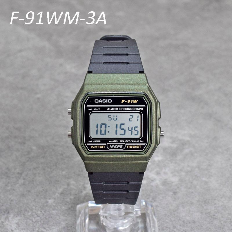 国内正規品 CASIO 軽量 薄型 デジタル 腕時計 メンズ レディース 子ども チープカシオ F-91W-1 F-91WM シリーズ :F-91W-3:la nature - 通販 ...