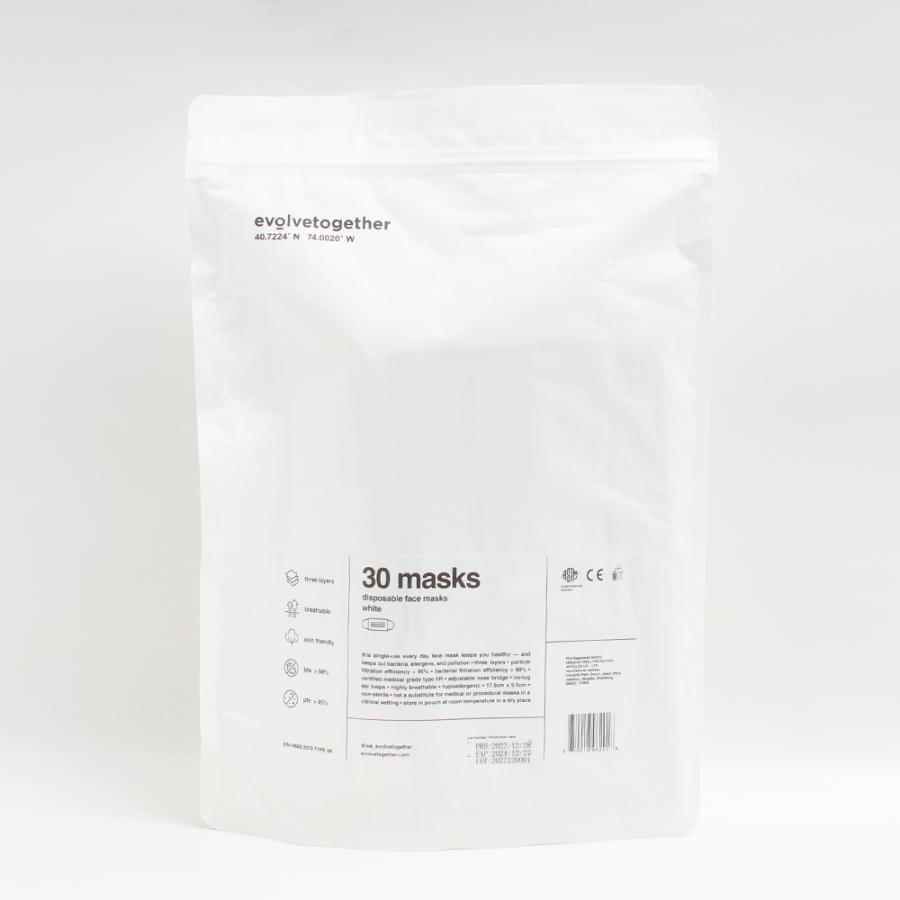 イヴォルブトゥギャザー マスク レディース メンズ 30枚入り evolvetogether KN95 使い捨てマスク 不織布 : ウォッチリスト - 通販 - Yahoo!ショッピング