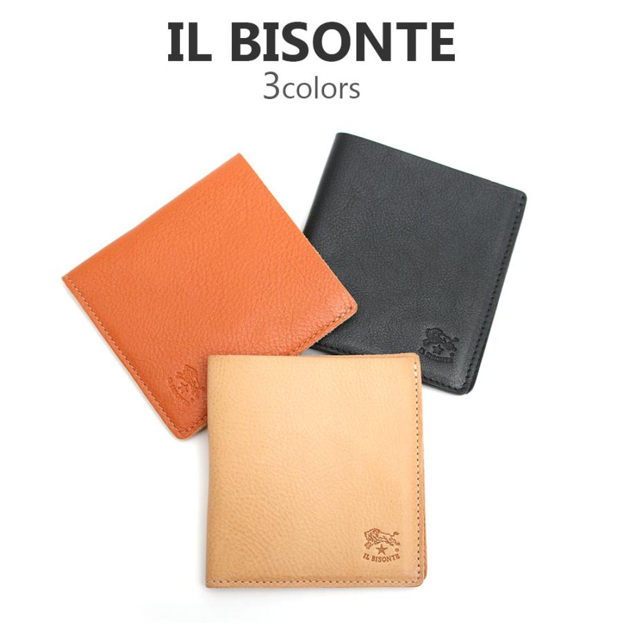 IL BISONTE イルビゾンテ BI FOLD WALLET 折りたたみ財布 コンパクトウォレット カードケース レザー : ウォッチ ...