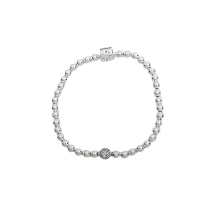 パンドラ PANDORA Beads & Pav〓 Bracelet 598342CZ ブランド純正BOX&ショッパー付 アクセサリー ...
