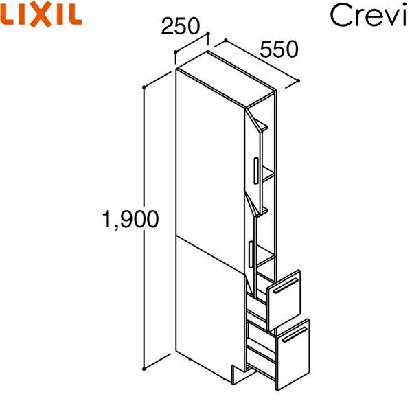 INAX RAS-256-A/ハイグレード リクシル LIXIL/INAX クレヴィ トールキャビネット 奥行560タイプ 間口250 標準タイプ 送料無料 : ハイカラン屋 - 通販 ...