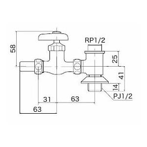 K19 KVK分岐水栓 送料無料 : kvk-k19 : ハイカラン屋 - 通販 - Yahoo!ショッピング