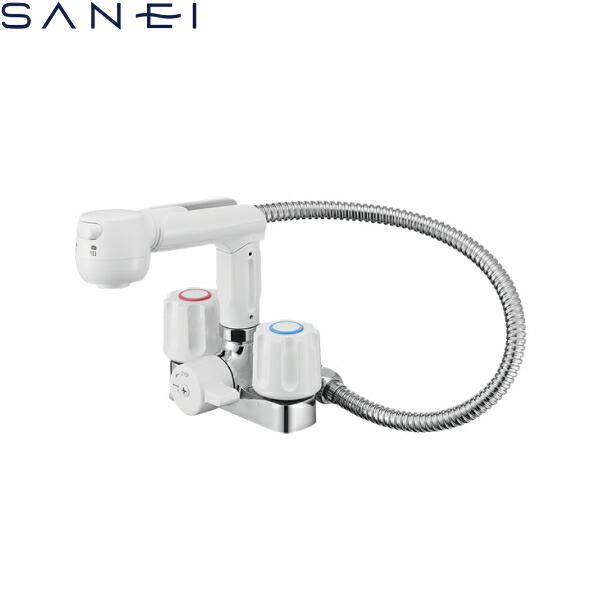 SANEI（水栓金具） K3104V-W 三栄水栓 SANEI ツーバルブスプレー混合栓(洗髪用) 送料無料 : ハイカラン屋 - 通販 - Yahoo!ショッピング