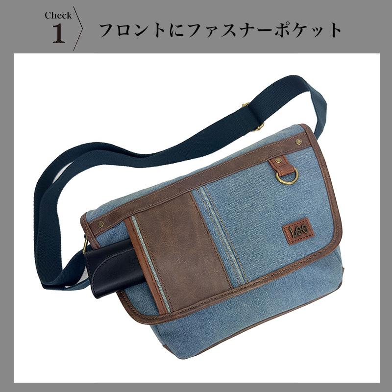 Lee リー symbole シンボル ミニショルダーバッグ ショルダーバッグ 斜め掛けバッグ フ被せショルダーバッグ B5 軽量 デニム 320-3265 メンズ レディース : かばん専門 ...