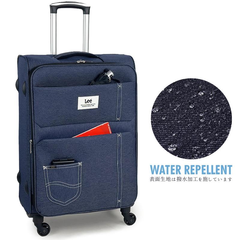 Lee（リー） スーツケース ソフトキャリー 55L 63L 59cm 3.2kg 3泊 4泊