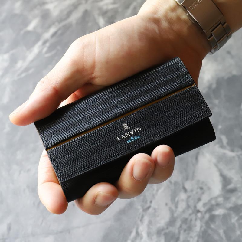 LANVIN en Bleu ランバンオンブルー ロージュ キーケース 4連 牛革 本