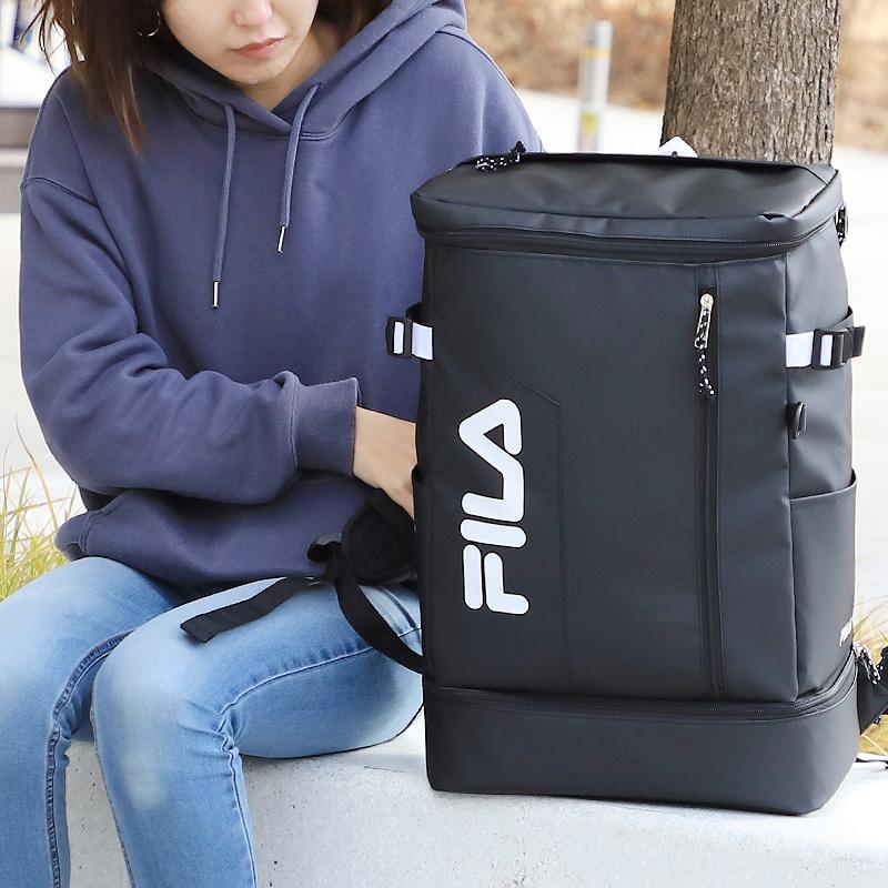 FILA フィラ サイン スクエアリュック デイパック リュックサック バックパック 35L B4 2層 撥水 PC収納 7763 メンズ レディース ジュニア 送料無料 :7763:かばん ...