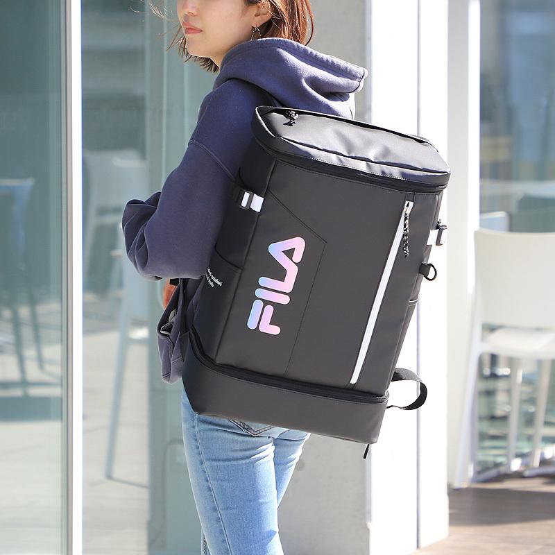 FILA フィラ サイン スクエアリュック デイパック リュックサック バックパック 35L B4 2層 撥水 PC収納 7763 メンズ レディース ジュニア 送料無料 :7763:かばん ...