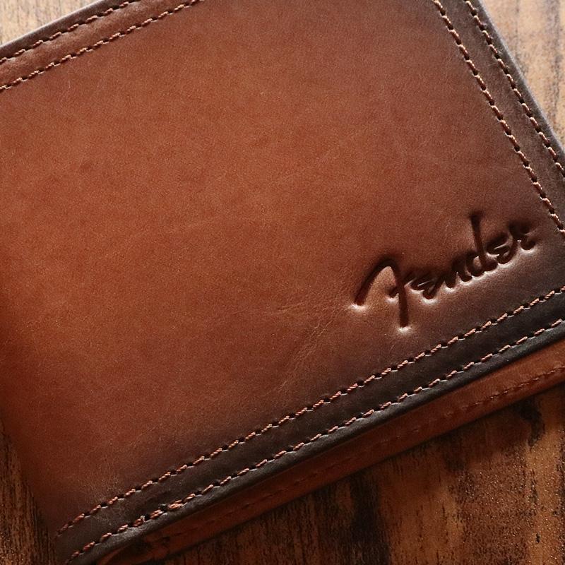 Fender（フェンダー） 二つ折り財布 小銭入れあり 札入れ ウォレット サンバースト 牛革 本革 革 レザー 革小物 950-502 ...