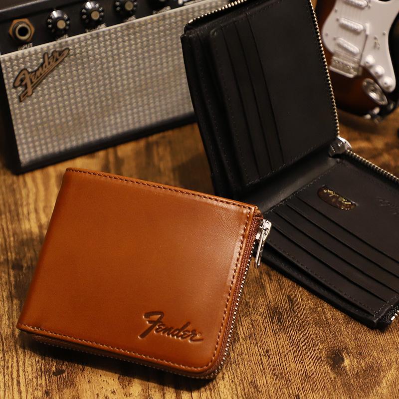 Fender（フェンダー） 二つ折り財布 札入れ ウォレット L字ファスナー