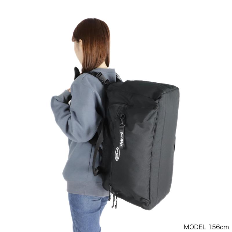ANAP R+S アナップリラスポ ボストンバッグ ショルダーバッグ リュック 3WAY 42L AP-004 レディース ジュニア 女子 女の子 1泊 2泊 3泊 4泊 大容量 : かばん ...