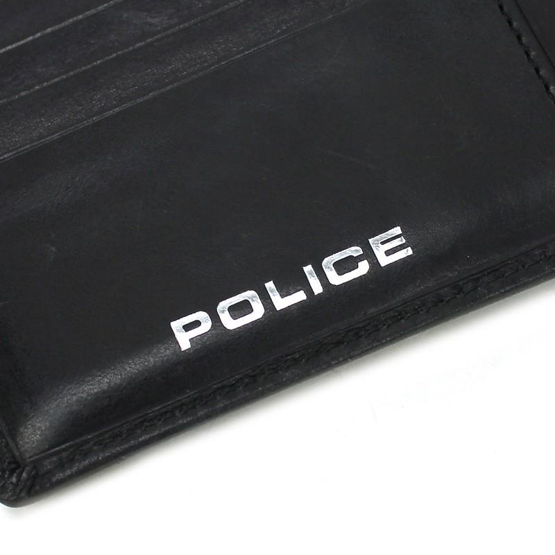 POLICE（ポリス） EDGE エッジ 二つ折り財布 小銭入れあり レザー 革