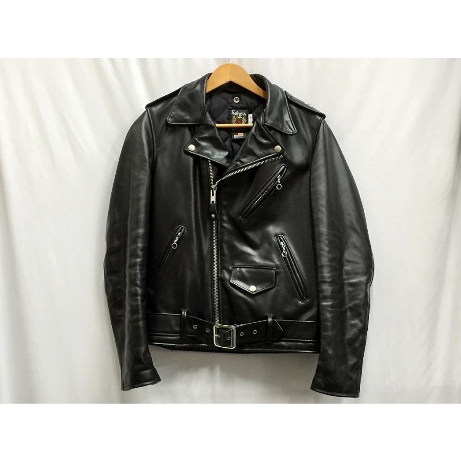 ショット Schott 613UHT ONE STAR HORSEHIDE ワンスター ホースハイド 本革 ダブルライダース ジャケット サイズ36 7416 : ワットマン Yahoo ...