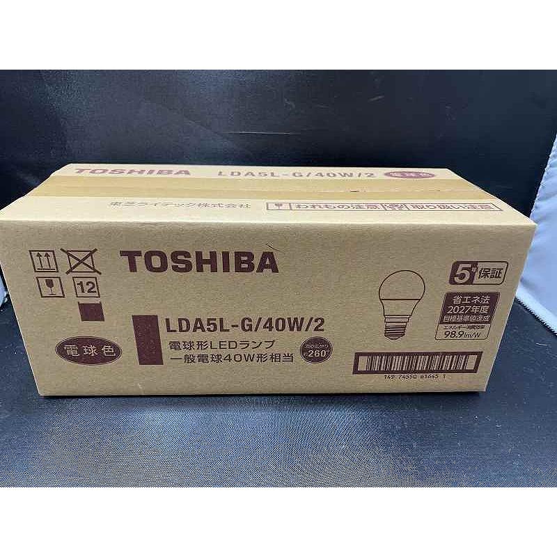 【未使用】 東芝 TOSHIBA LED電球LED電球 E26 電球40W形相当 電球色 10個セット LDA5L-G/40W/2 : ワットマン Yahoo!ショッピング店 - 通販 ...