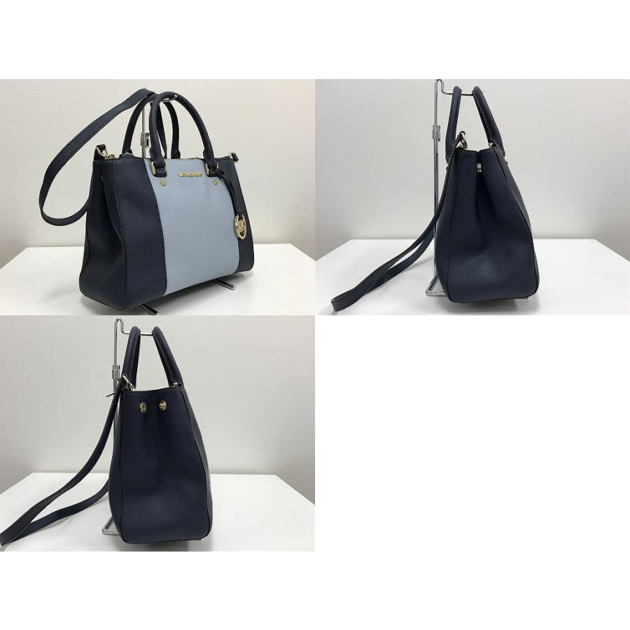 マイケルコース MICHAEL KORS 程よいきちんと感で魅せる！B5可 2WAYハンドバッグ MK ショルダー 斜め掛け鞄 通勤 青ブルー : ワットマン Yahoo!ショッピング店 ...