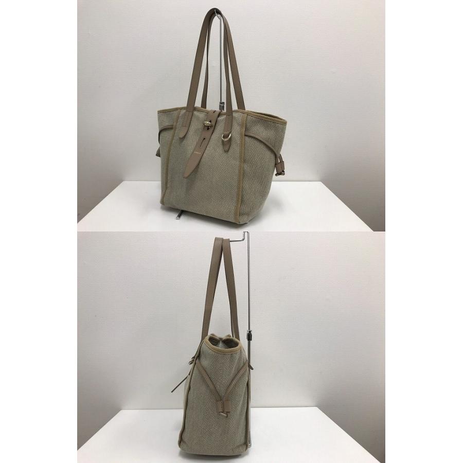 フルラ FURLA 美品 程よいきちんと感で魅せる！上品でエレガントなお洒落の魅力 キャンバス トートバッグ 肩掛け鞄 通勤 : ワットマン Yahoo!ショッピング店 - 通販 ...