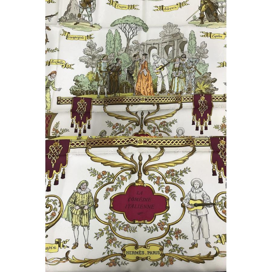 エルメス HERMES 圧倒的存在感で魅せる 上品でエレガントなスカーフの魅力 カレ90 LA COMEDIE ITALIENNE イタリアのコメディアン : ワットマン Yahoo ...