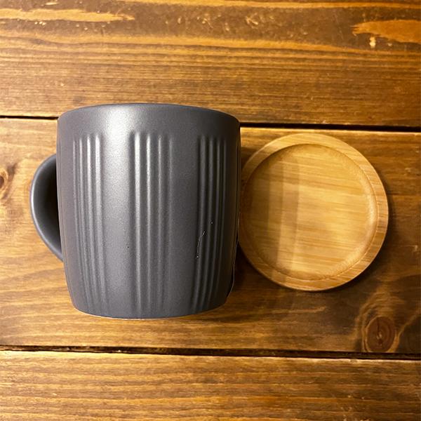 マグカップ おしゃれ ナチュラル 木蓋付 PB.おうちカフェ 蓋つきマグカップ グレー 59956 : ワッツオンライン - 通販 ...