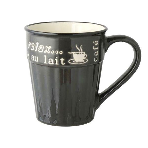 マグカップ コップ オーブン可 enjoyマグカップ ブラック 焼き菓子 デザート 334083 :334083:ワッツオンライン - 通販 ...