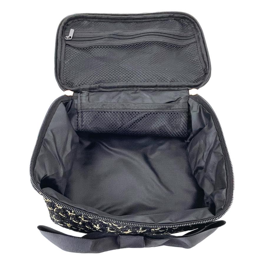 ツイードバニティポーチ ブラック 364113 : ワッツオンライン - 通販 - Yahoo!ショッピング