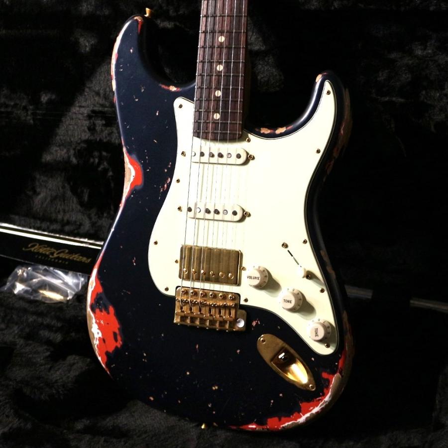 Xotic 【特注】XSC-2 Master Grade Flame Maple Neck ~Mercedes Blue over Fiesta Red~ Heavy Aged 【3.44kg ...