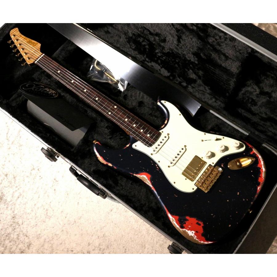 Xotic 【特注】XSC-2 Master Grade Flame Maple Neck ~Mercedes Blue over Fiesta Red~ Heavy Aged 【3.44kg ...
