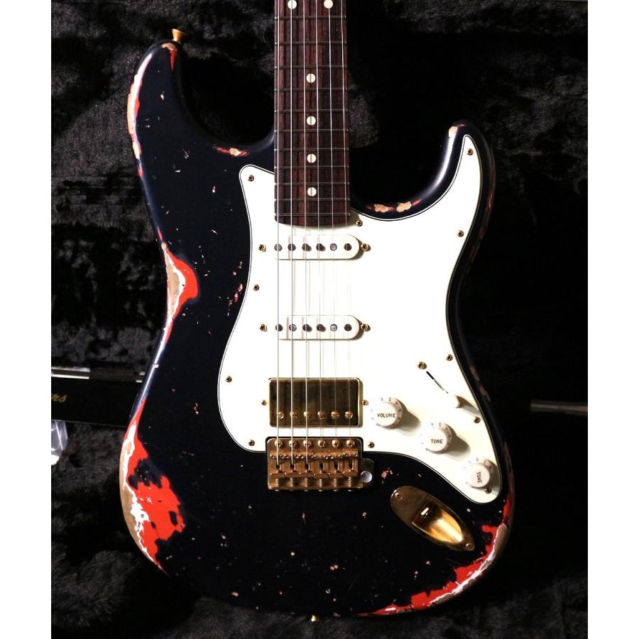 Xotic 【特注】XSC-2 Master Grade Flame Maple Neck ~Mercedes Blue over Fiesta Red~ Heavy Aged 【3.44kg ...