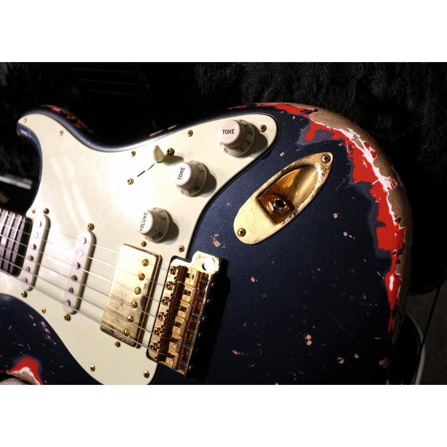 Xotic 【特注】XSC-2 Master Grade Flame Maple Neck ~Mercedes Blue over Fiesta Red~ Heavy Aged 【3.44kg ...