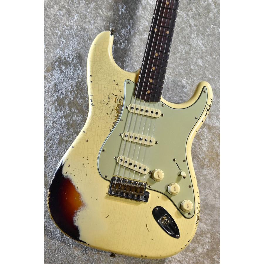 Fender Custom Shop 1961 Stratocaster Heavy Relic Aged V.White over 3TS CZ577893【極上レリック個体!】【横浜店 ...