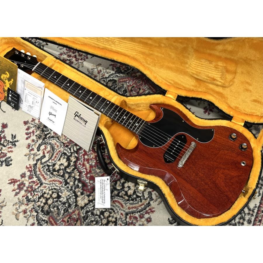 Gibson Custom Shop Murphy Lab 1963 SG Junior Lightning Bar Cherry Ultra ...