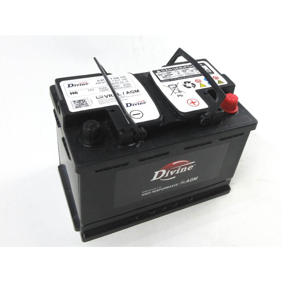 AGMバッテリー MF20-72 Divine VRLA SLX-7C EPS75 L3 LN3 H6 互換 ベンツ BENZ [W126] S280 S300 S500 [W124 ...