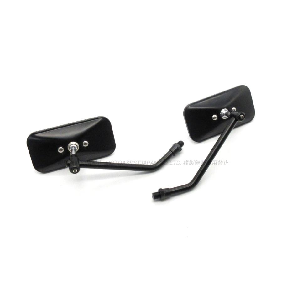 新品 カスタム バックミラー 角型 黒色 M10 左右 汎用 スクエア GS400 GT380 GSX400インパルス イナズマ GSF1200 バンディット : WAVEパーツ YS館 ...