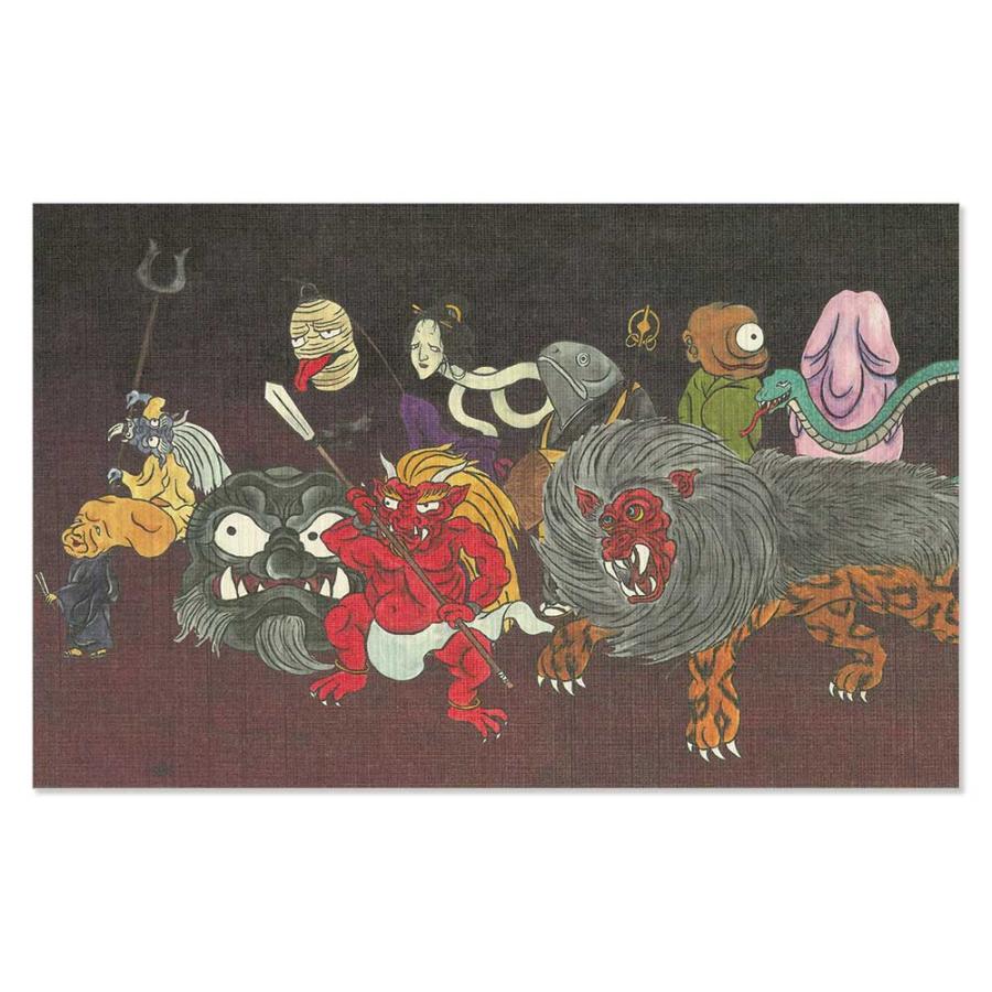 和詩倶楽部 室町紗紙ブックカバー ホンノムシ 妖怪絵巻 其の壱 (MBD-043) フリーサイズ判 吉兆書包み : 和雑貨のお店 和敬静寂 - 通販 - Yahoo!ショッピング