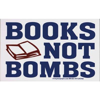 ステッカー BS061 BOOKS NOT BOMBS : ゼネラルステッカー - 通販 - Yahoo!ショッピング