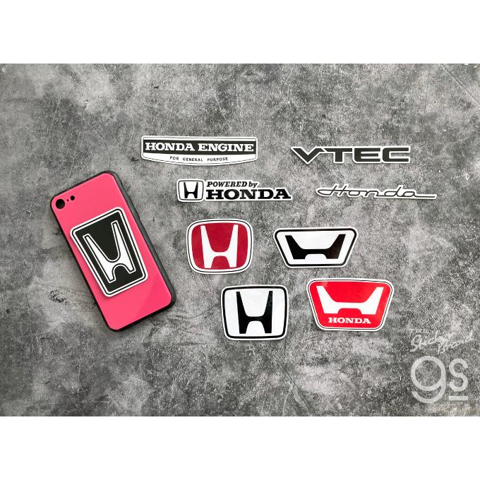 Honda四輪ロゴ Powered by Honda(1983-1992) ダイカットステッカー 車 自動車 コレクション カスタム お洒落 ...