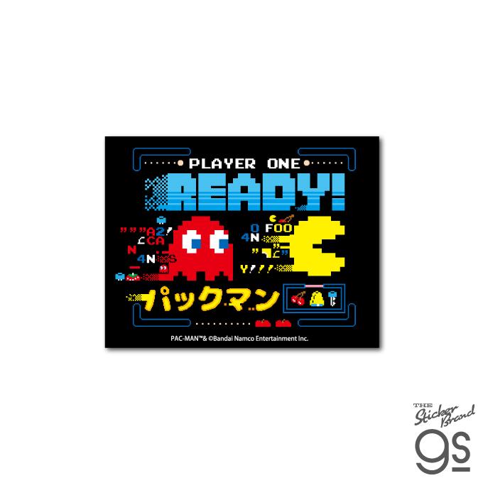 PAC-MAN ダイカットステッカー READY！ パックマン ゲーム game レトロ コレクション ライセンス商品 キャラクター 人気 ...