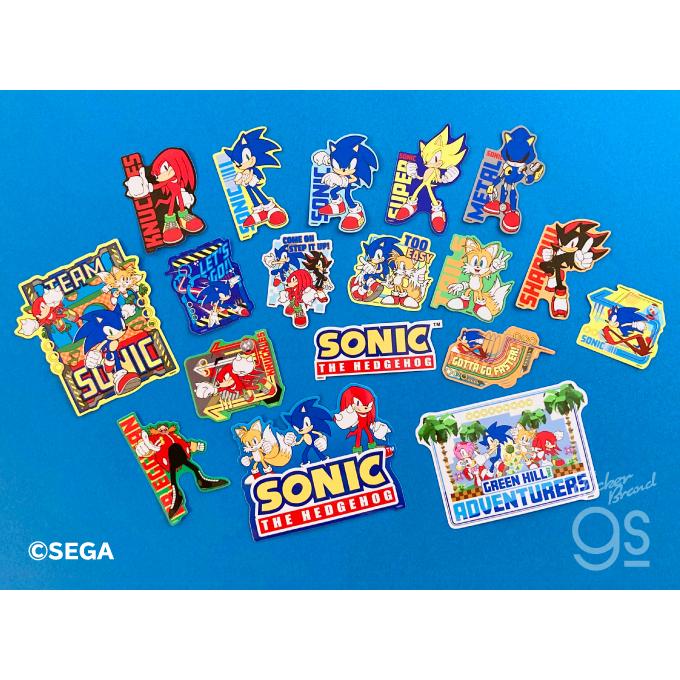 ソニック ダイカットステッカー LET’S GO! SEGA セガ Sonic ソニックシリーズ キャラクター ステッカー gs 公式グッズ ...