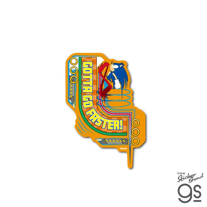ソニック ダイカットステッカー GOTTA GO FASTER! セガ Sonic ソニックシリーズ キャラクター ステッカー gs 公式 ...
