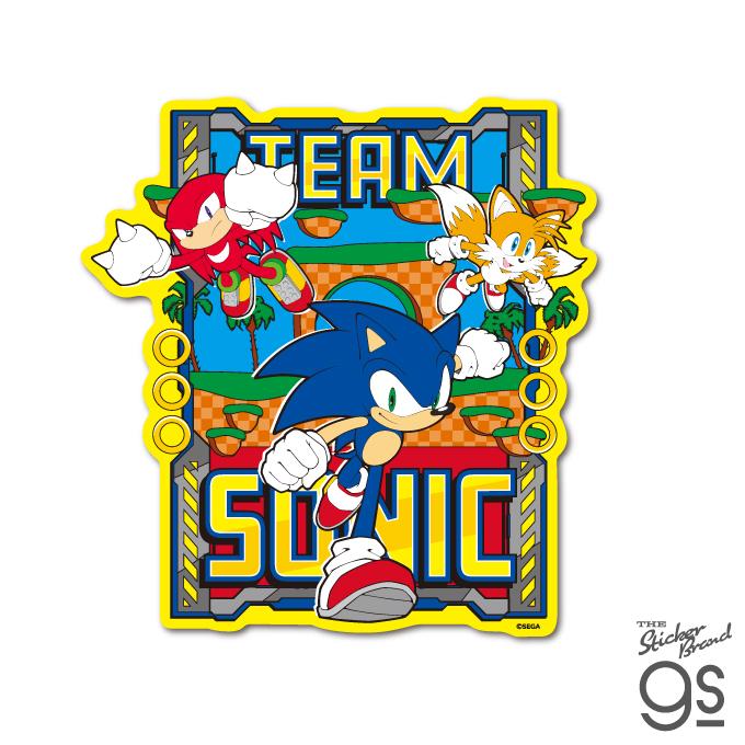 ソニック ビッグサイズステッカー TEAM SONIC セガ Sonic ソニックシリーズ キャラクター ステッカー gs 公式グッズ ...