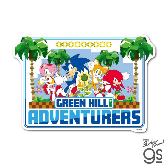 ソニック ビッグサイズステッカー GREEN HILL ZONE セガ Sonic ソニックシリーズ キャラクター ステッカー gs 公式 ...