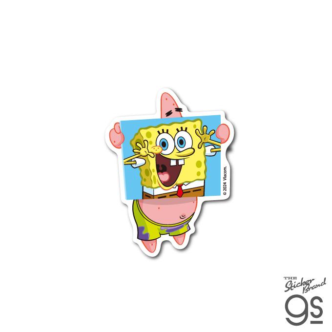 スポンジ・ボブ ダイカットミニステッカー ボブになりたい キャラクター アメリカ アニメ イラスト SpongeBob gs 公式グッズ ...