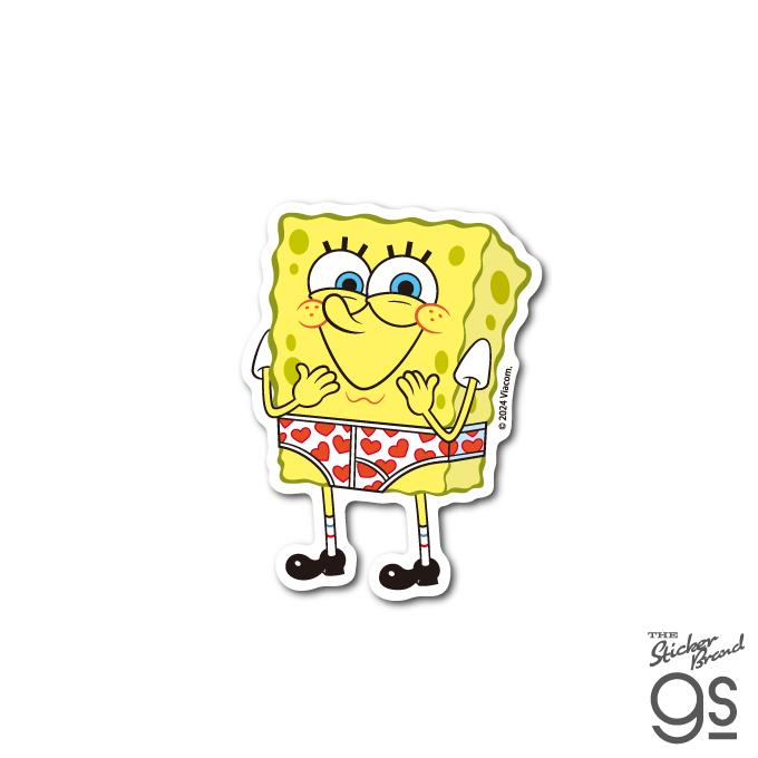 スポンジ・ボブ ダイカットミニステッカー パンツ キャラクター アメリカ アニメ イラスト SpongeBob gs 公式グッズ SPO050 ...