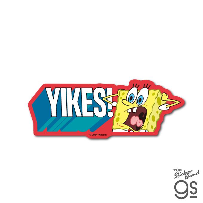 スポンジ・ボブ ダイカットミニステッカー YIKES! キャラクター アメリカ アニメ イラスト SpongeBob gs 公式グッズ ...