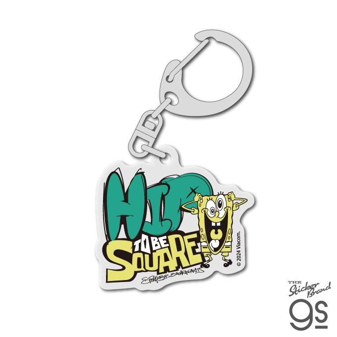 スポンジ・ボブ アクリルキーホルダー HIP TO BE SQUARE キャラクター アメリカ アニメ イラスト SpongeBob gs ...