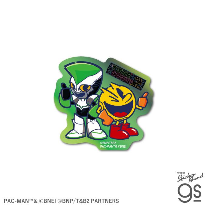 TIGER & BUNNY 2 and PAC-MAN コラボステッカー ワイルドタイガー×パックマン キャラクター タイバニ コラボ ゲーム ...
