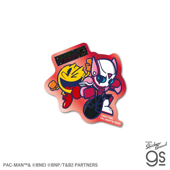 TIGER & BUNNY 2 and PAC-MAN コラボステッカー バーナビー・ブルックス Jr.×パックマン キャラクター タイバニ ...