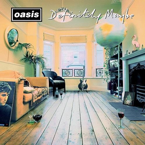 ROCK OFF 【公式新品】 OASIS - DEFINITELY MAYBE DISTRESSED TEXT LOGO オアシスTシャツ ...