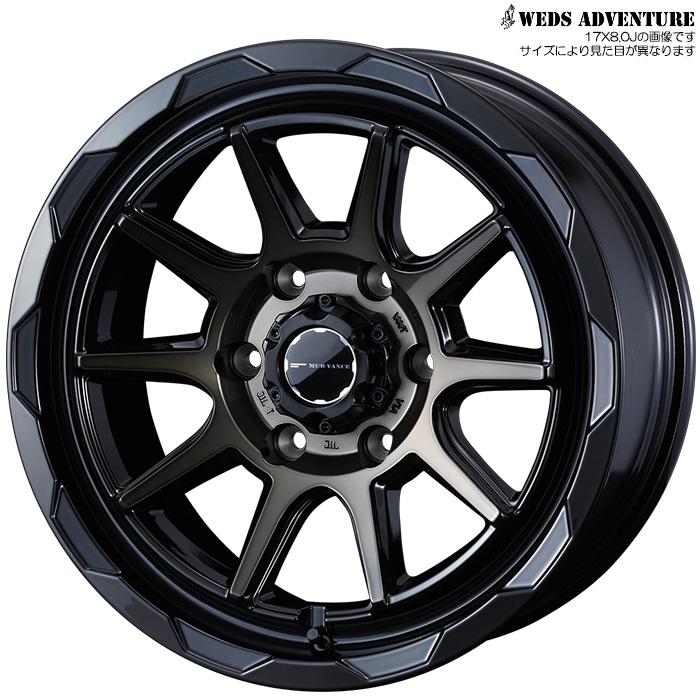 WEDS MUD VANCE06 BPBR 4本 17×8.0J+20 6H 139.7 ウェッズ マッドヴァンス06 ホイール4本 ブラックポリッシュブロンズクリア 送料無料(沖縄・離島除く ...