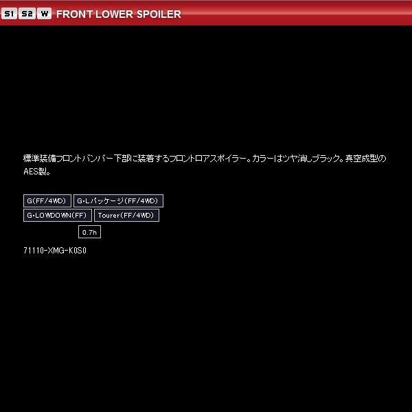 無限 フロントロアスポイラー N-ONE JG1/JG2 H27/7〜H29/12 :mugen-1337-71110-XMG-K0S0:カーピットアイドル - 通販 - Yahoo!ショッピング