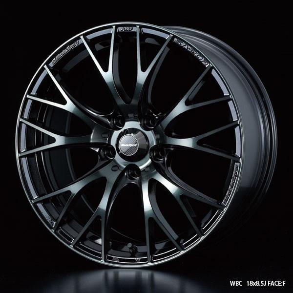 WedsSport SA-20R WBC 1本 18×8.5J+50 5H/114.3 ウェッズスポーツ ホイール1本 ウォースブラッククリアー 代引手数料無料 送料無料(沖縄・離島除く ...